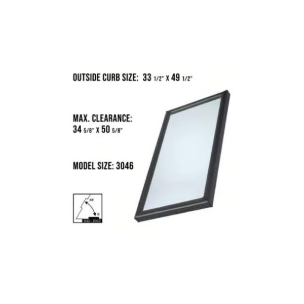 VELUX FCM 3046 Curb Mounted Skylight Replacement - Fixed Unit