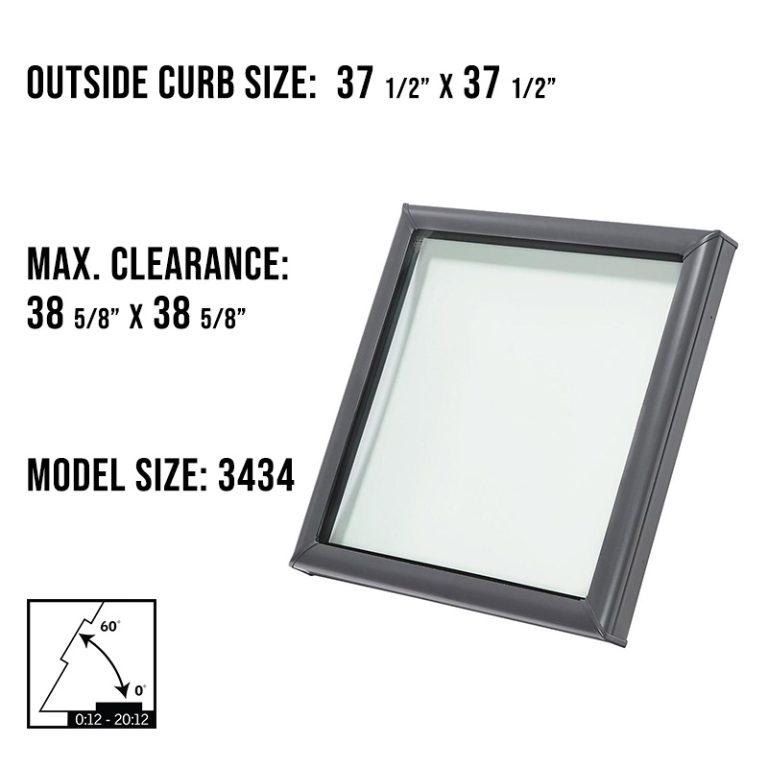 Velux FCM 3434 Curb Mount Skylight | Low Prices & Free Shipping