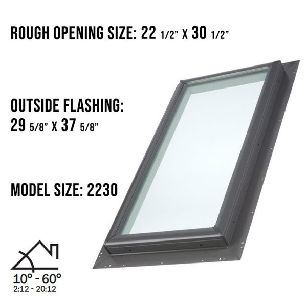 VELUX QPF 2230 Self Flashing Skylight | Pan Flashed Skylights