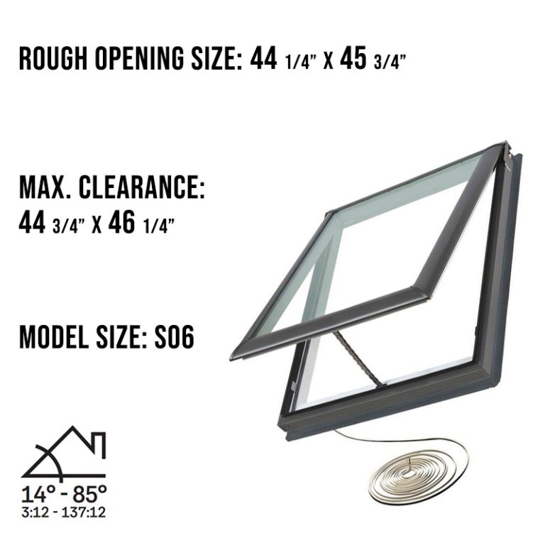 Velux VSE S06 Electric Venting Deck Mounted Skylight